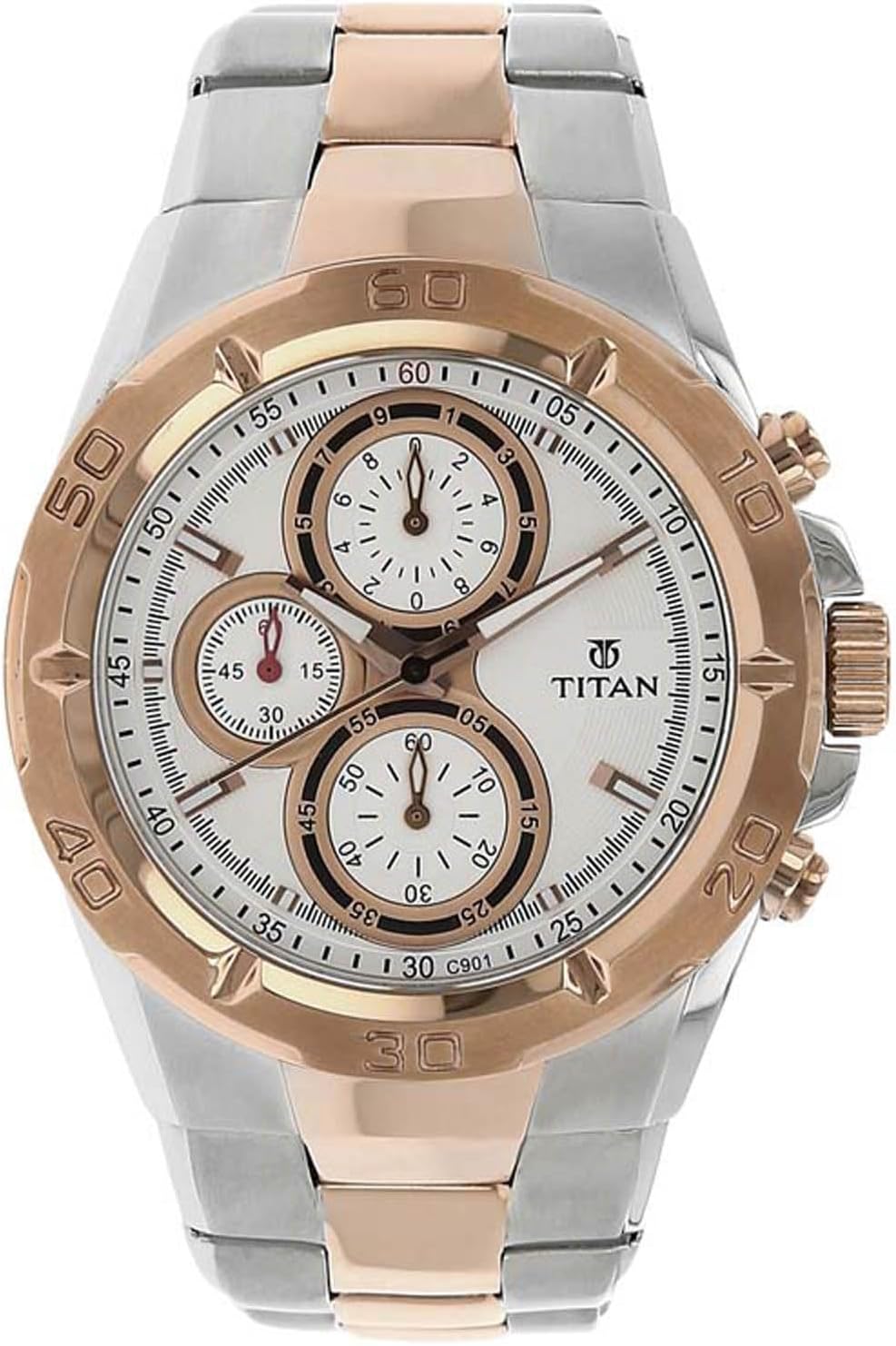 Titan Chronograph Grey Dial Men's Watch NM9308KM01/NN9308KM01 ...