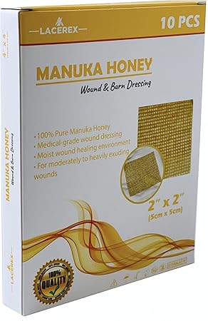 Amazon.com: AWD Manuka Honey Gauze Dressing - 100% Impregnated Medical Grade Honey Patches ...