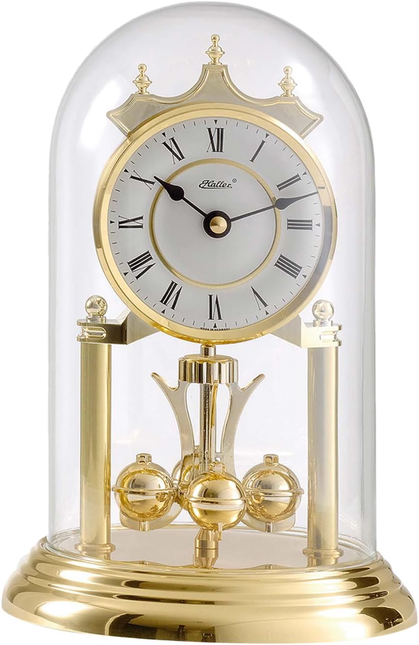 Haller 821-045 table clock Jahresuhren : Amazon.co.uk: Home & Kitchen