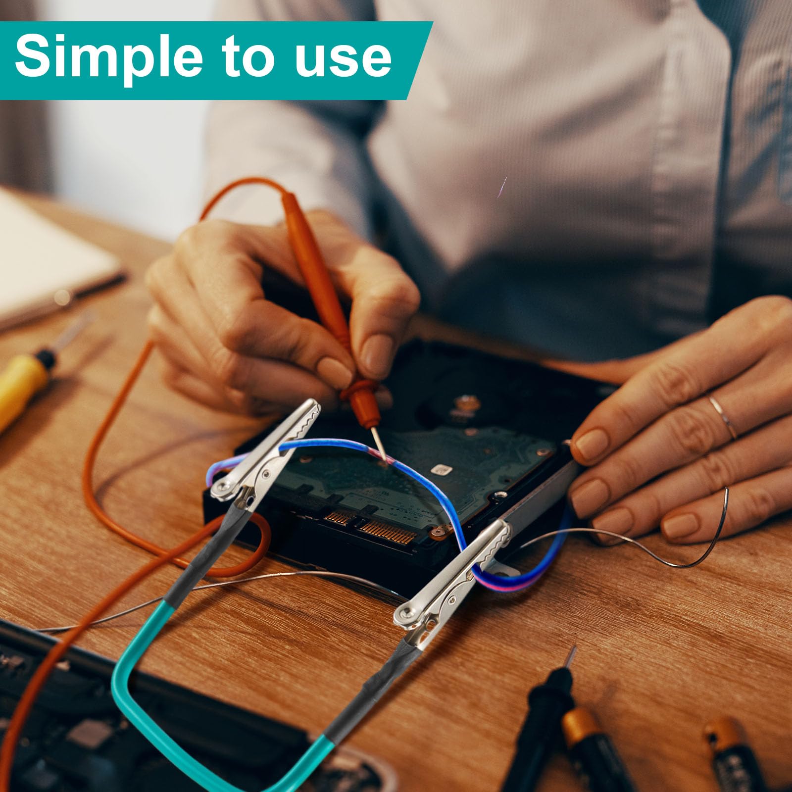 Snapklik.com : 4 Pcs No Hands Wire Holder For Soldering Green Soldering ...
