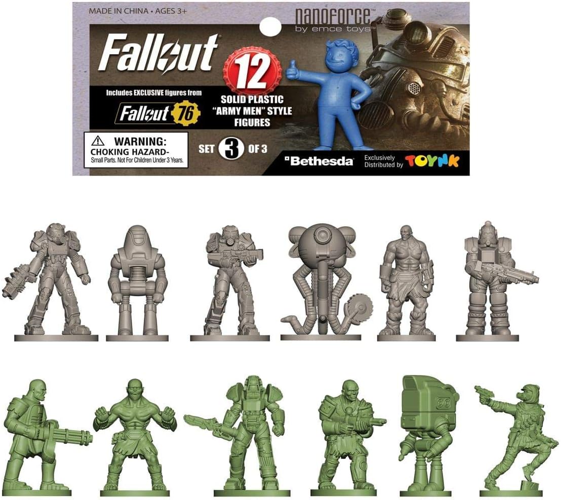 toynk Fallout Nanoforce Series 1 Army Builder Figure Collection ...