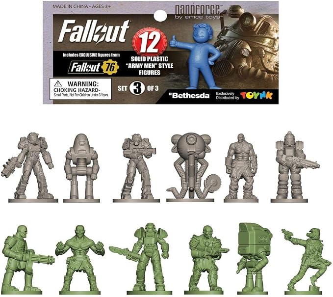 Amazon.com: Fallout Nanoforce Series 1 Army Builder Action Figures ...