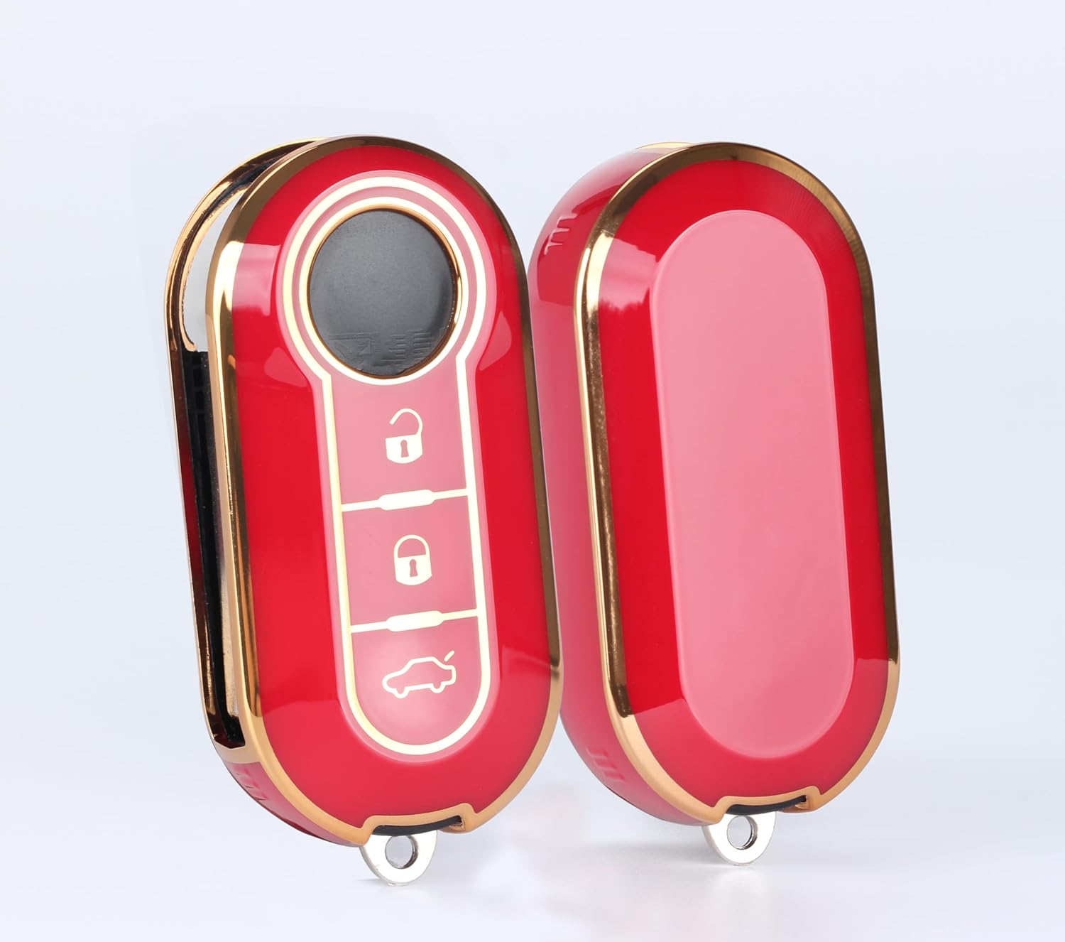 SILVERLIN Car Key Cover Soft TPU Case Full Protection for Fiat 500L ...