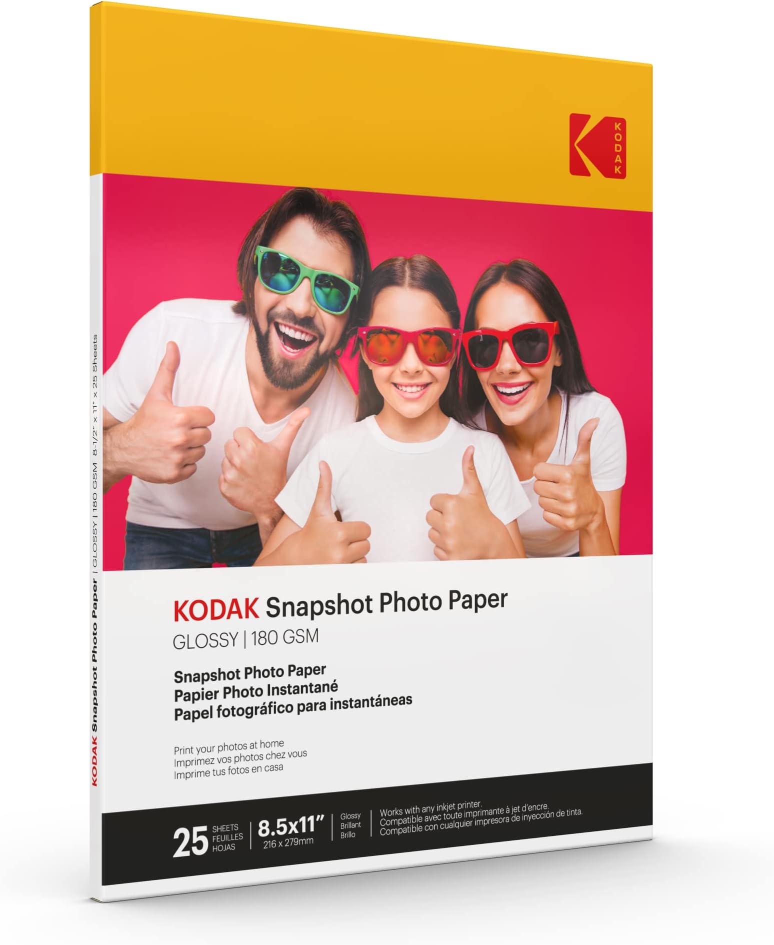 Amazon.com : Kodak photo paper 8.5 x 11 matte, 100 count 39 lb - 145 g ...