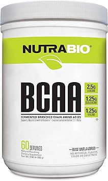 Amazon.com: NutraBio BCAA 5000 Powder - Fermented Branched Chain Amino ...