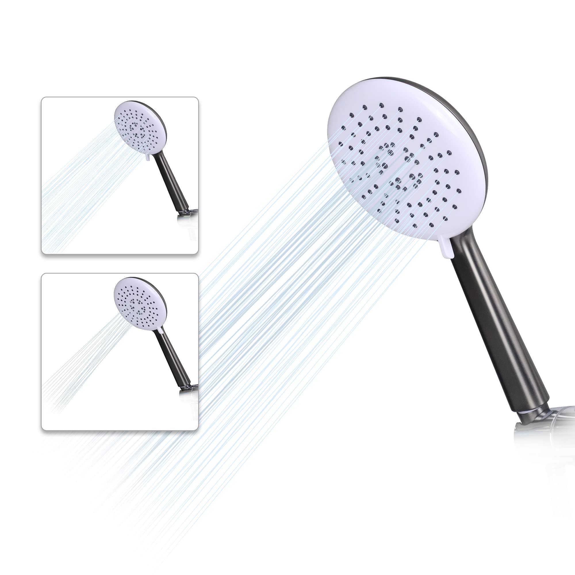 Handheld Shower Head with Switch, Water Saving Hand Sprayer with 3 ...