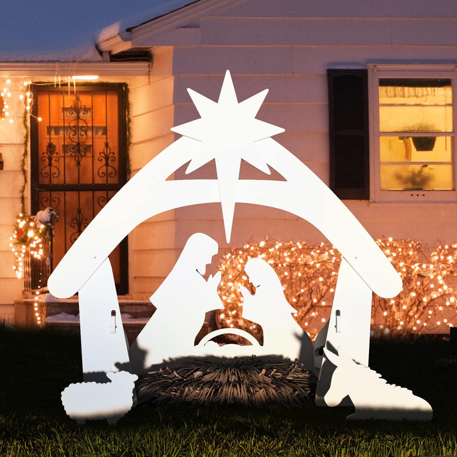 Amazon.com: DKLGG Lighted Outdoor Nativity Scene for Christmas Decor, 5 ...