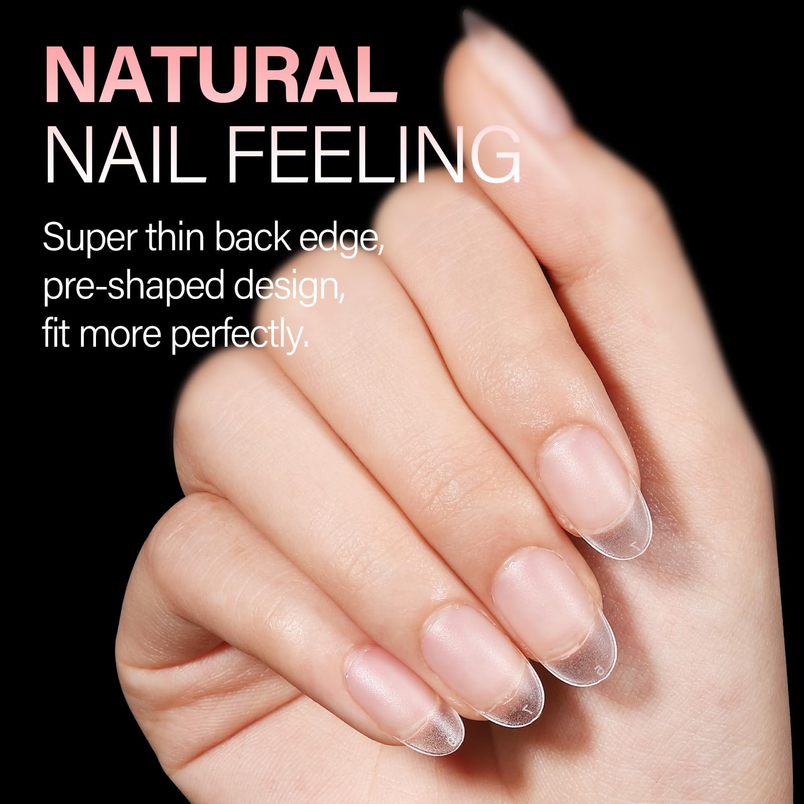 Snapklik.com : Short Oval Nail Tips 450PCS Matte Full Cover Nails Tips ...