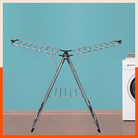 Bathla Mobidry Neo - Foldable Cloth Drying Stand for Home - Stainless ...