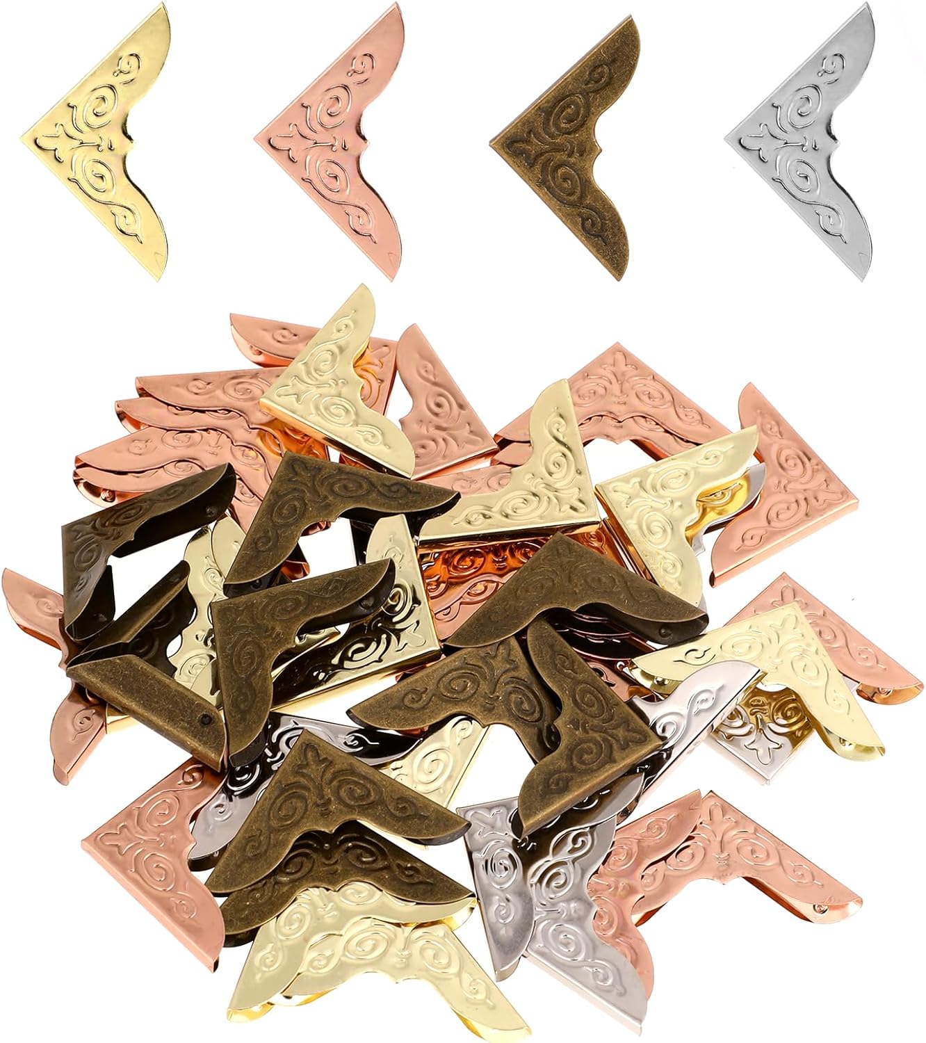 Amazon.com: 80Pcs Metal Book Corners Protector, Iron Corner Protector ...