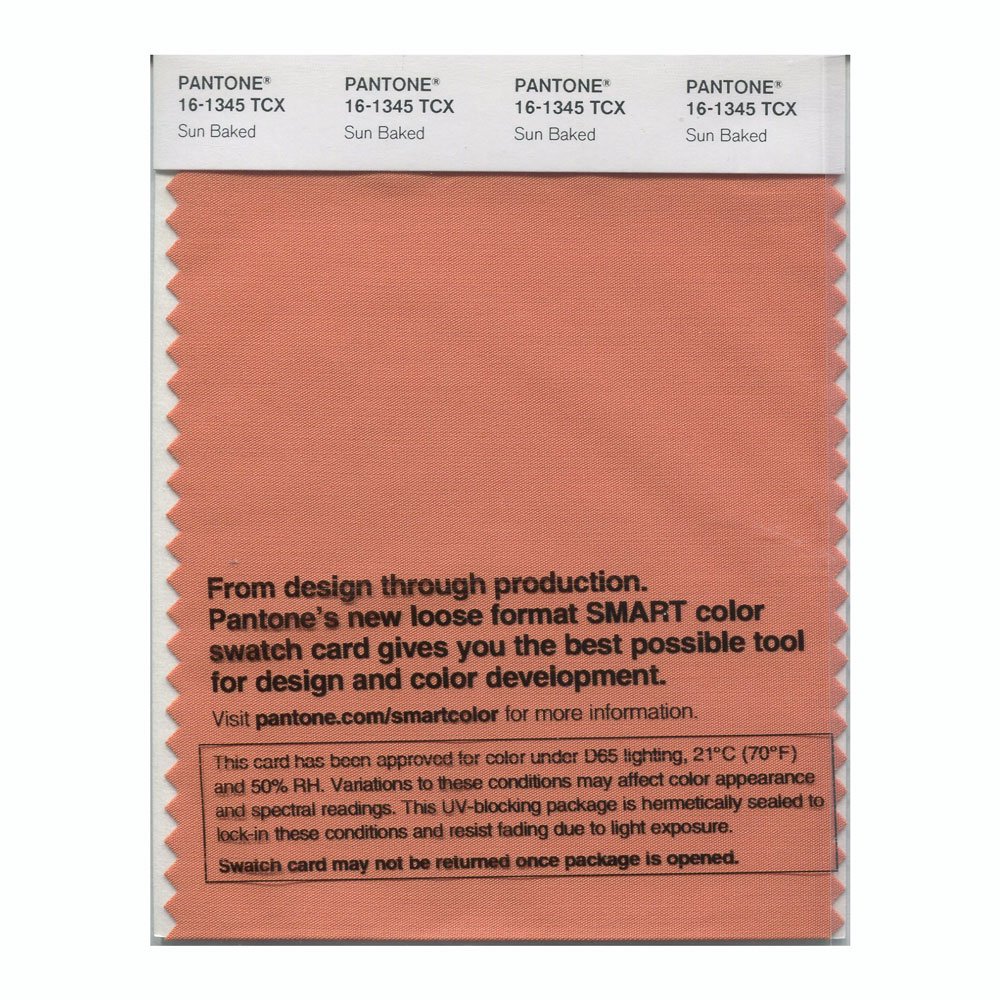 Pantone SMART Color Swatch Card 16-1548 TCX Peach Echo, 41% OFF