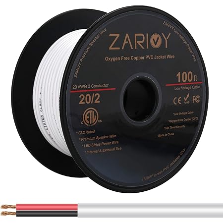 Amazon.com: Universal Garage Door Wire 35265B 2 Conductor Bell Wire for ...