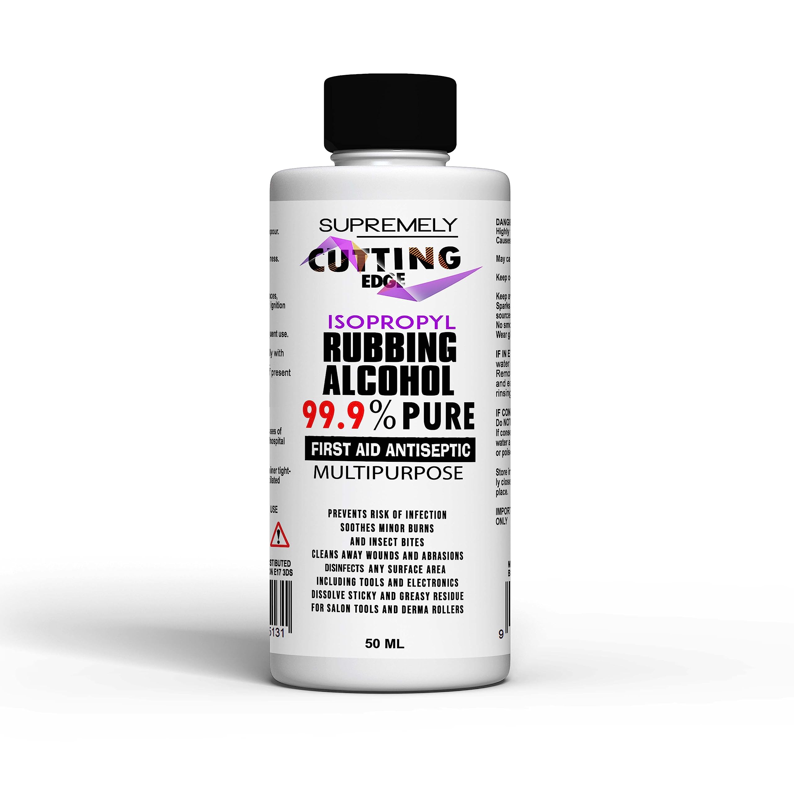 Isopropyl Rubbing Alcohol 99.9% Multipurpose First Aid Antiseptic ...