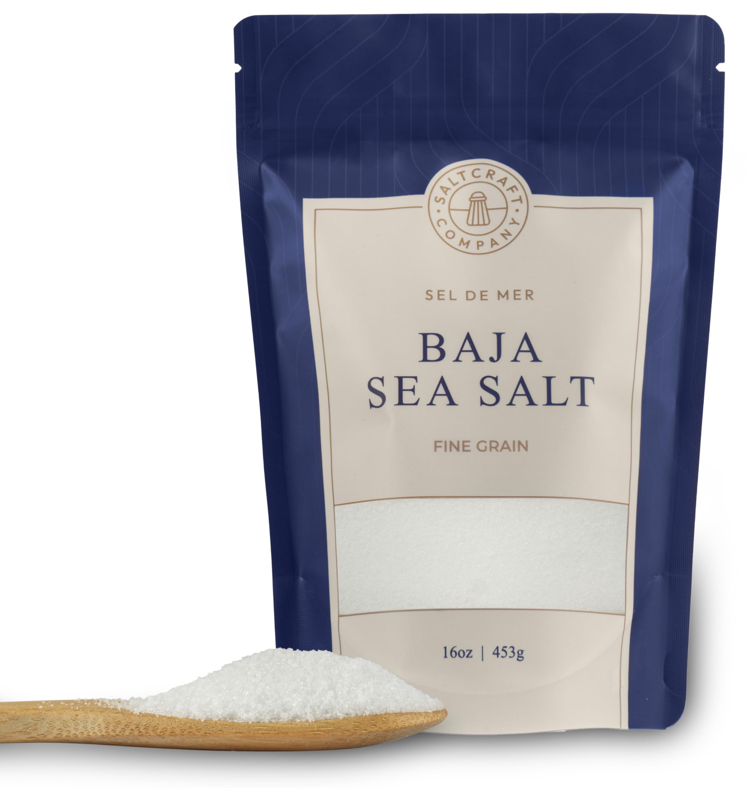 Amazon.com : SALTCRAFT COMPANY - Baja Sea Salt, Fine Grain Crystals ...