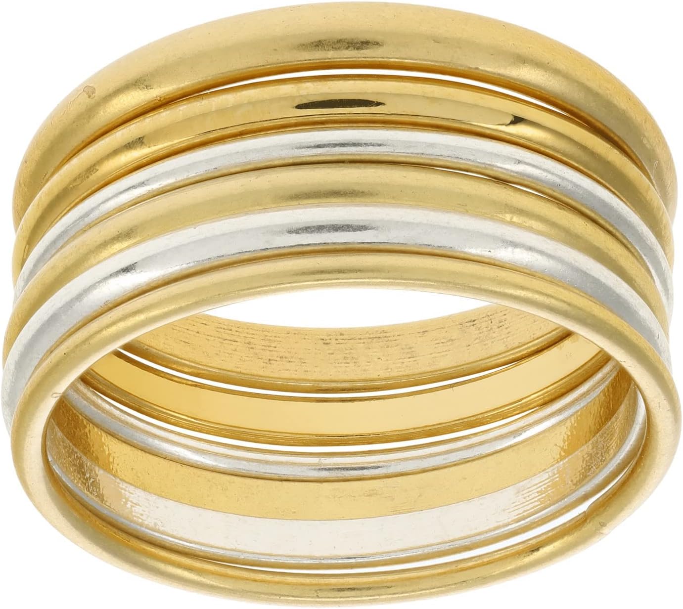 Amazon.com: Madewell Slender Stacking Ring Set Mixed Metal 8: Clothing, Shoes & Jewelry
