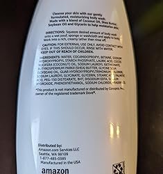 Amazon.com : Amazon Basics Body Wash for Sensitive Skin, Hypoallergenic ...