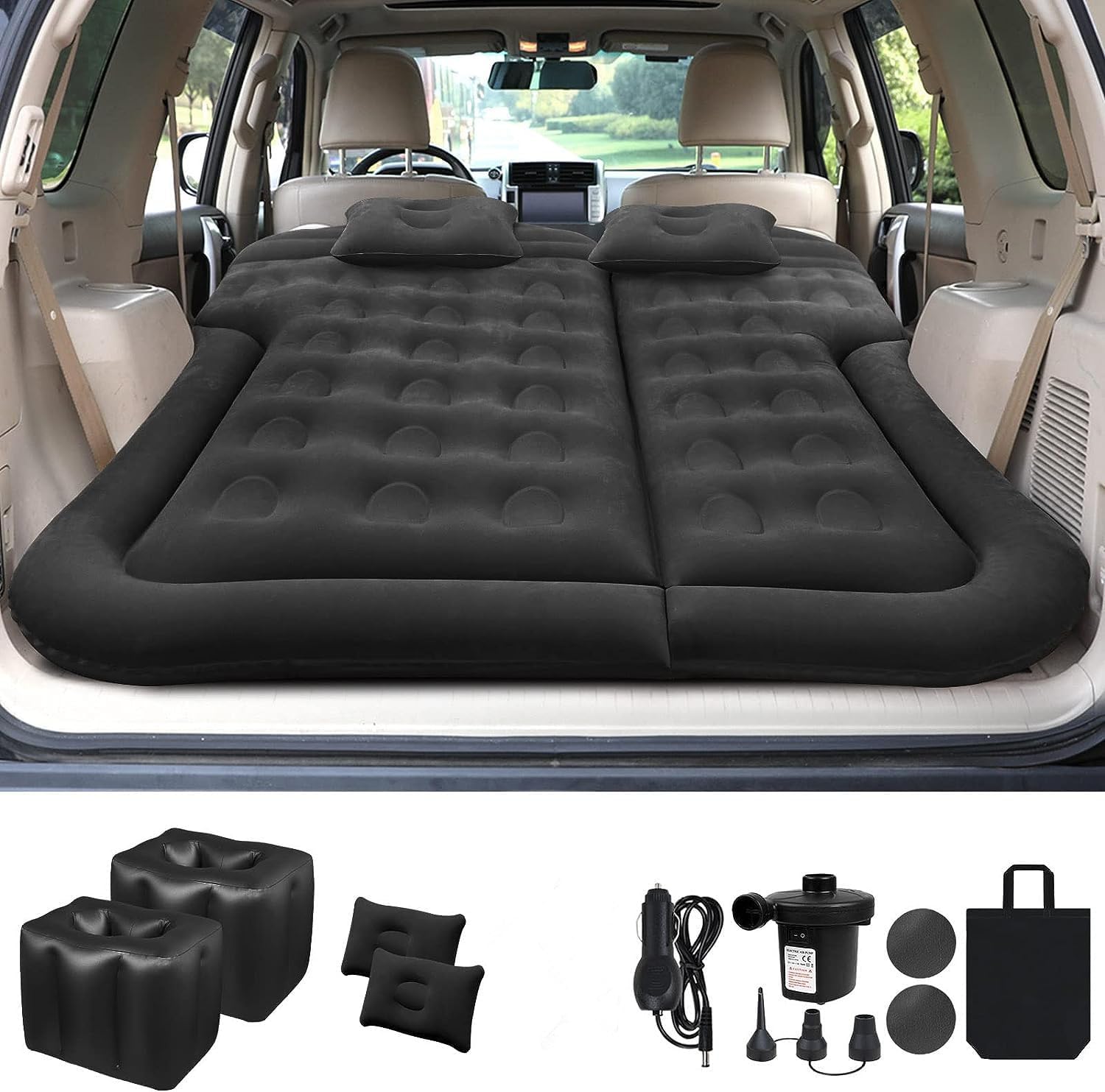 Amazon.com : Vikuces® SUV Air Mattress Car Camping Travel Bed, Car Air ...