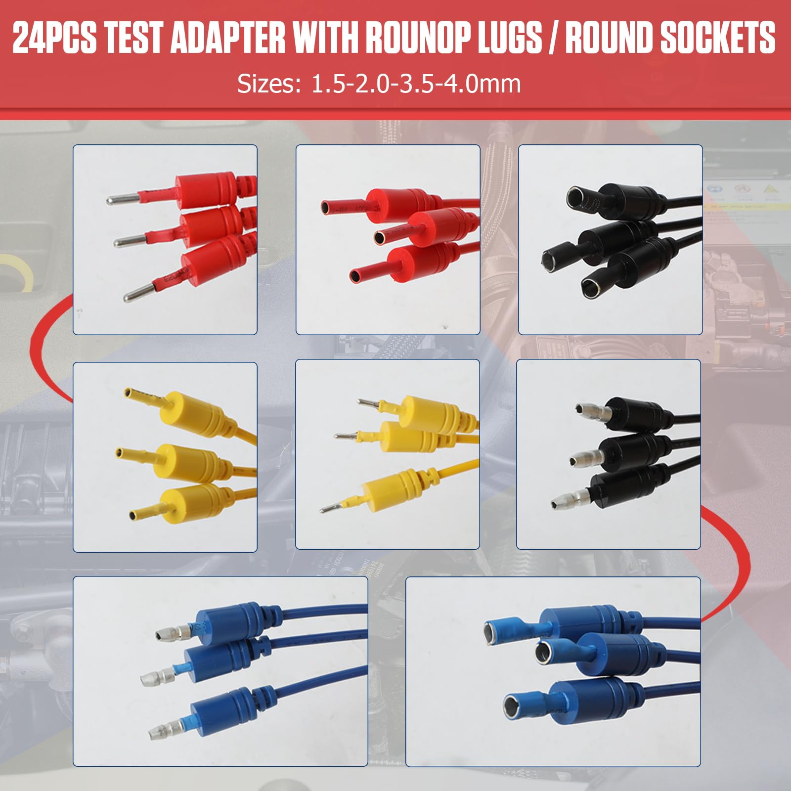 Snapklik.com : Automotive Circuit Test Leads Kit 104 Pieces, Multimeter ...