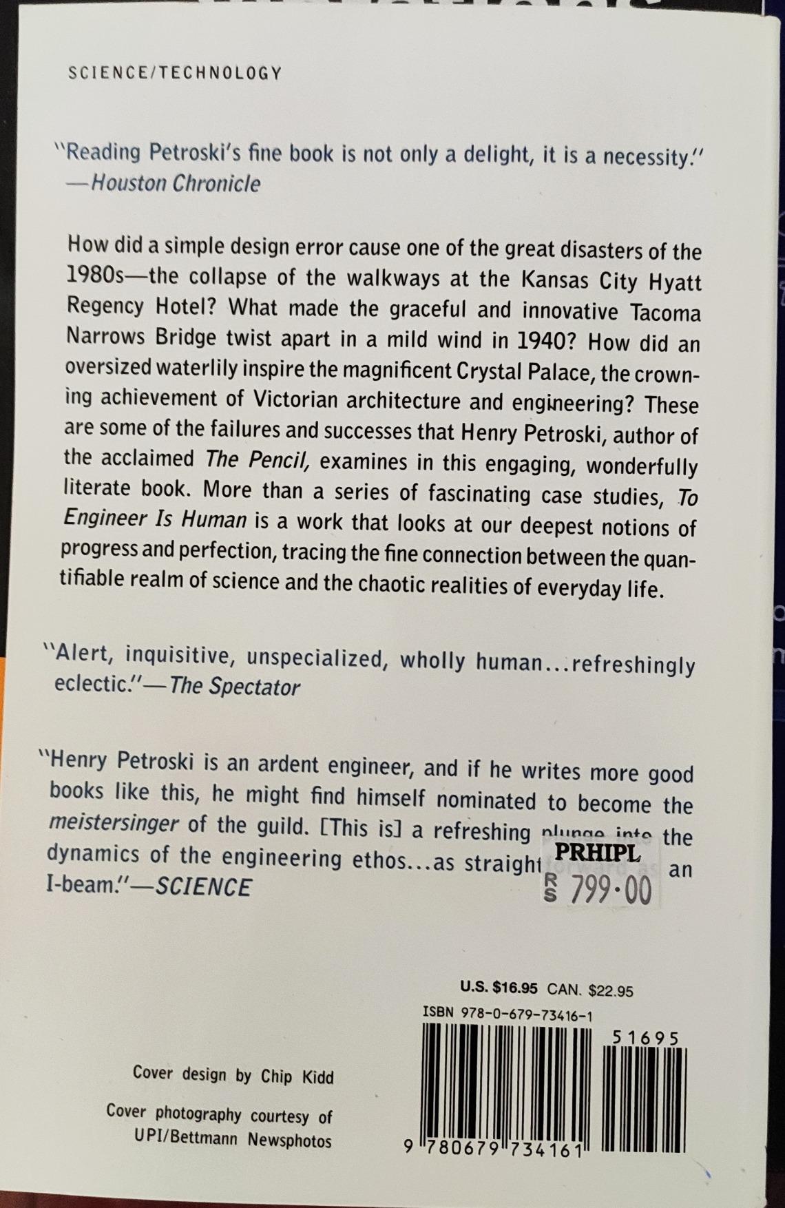 To Engineer is Human: The Role of Failure in Successful Design eBook ...