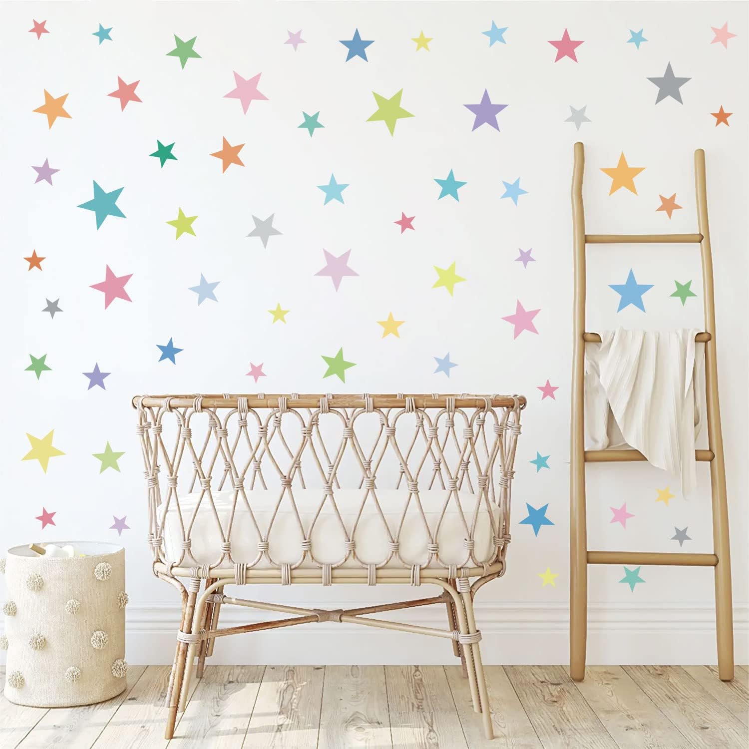 Amazon.com: Stars Wall Decals (123 Decals) Wall Stickers Easy to Peel ...