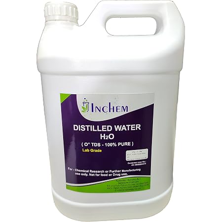 Pure lab reagent grade Deionized water (0 TDS EC