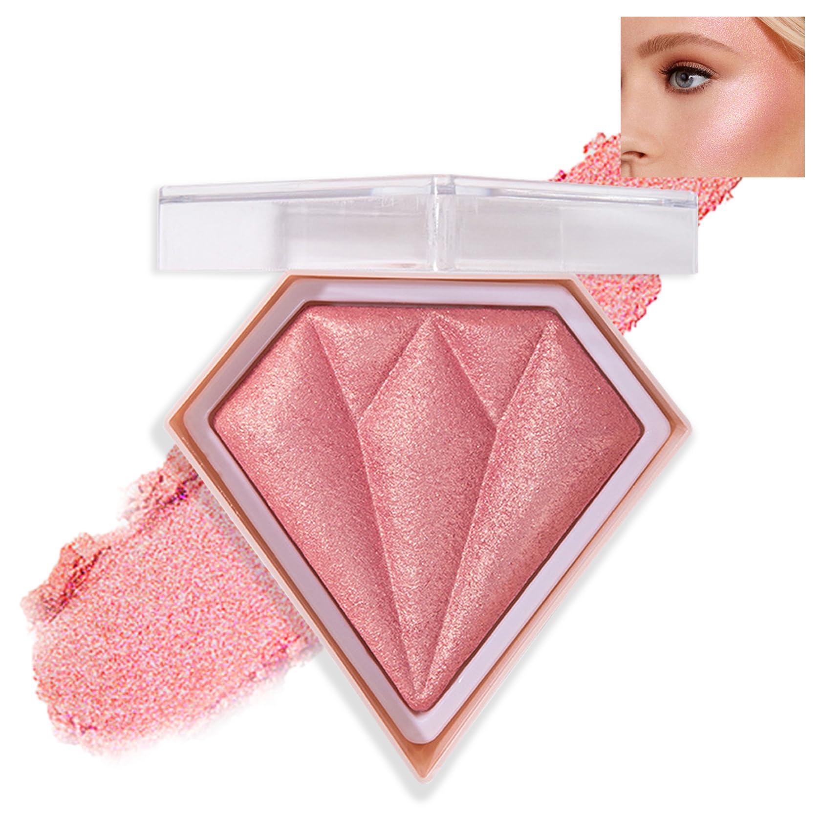 Amazon.com: IONSGAKO White Highlighter Makeup Palette Face Highlighter ...