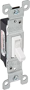 Leviton 15-Amp, 120 Volt, Toggle Framed Single-Pole AC Quiet Switch ...