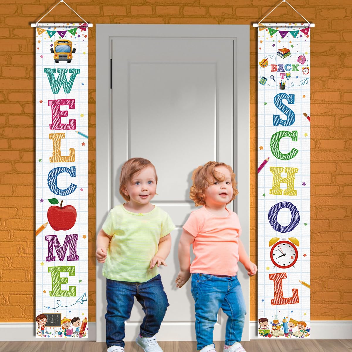Snapklik.com : Welcome Back To School Porch Sign Supplies Back To ...