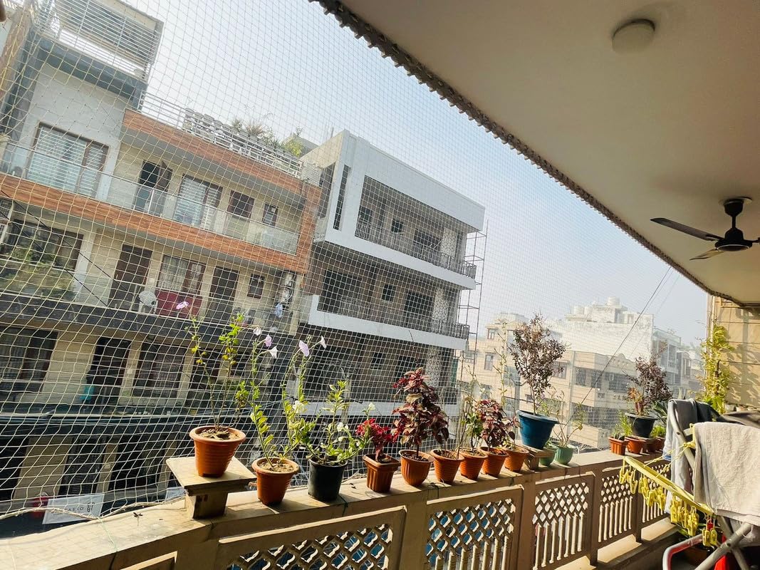 gsHOMENET Bird Net (White-5X8 FT) Anti Bird Net/Pigeon Net/Garden Net ...