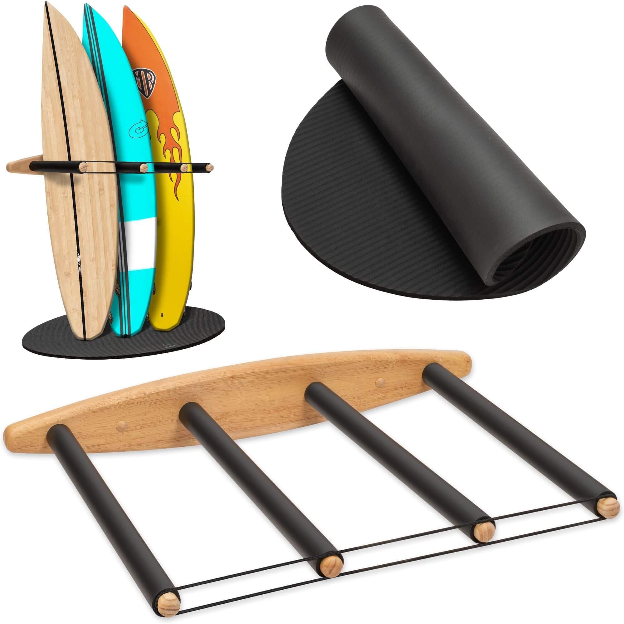 Amazon.com: The Pacifica Freestanding Surfboard Display Rack (Holds 4 ...