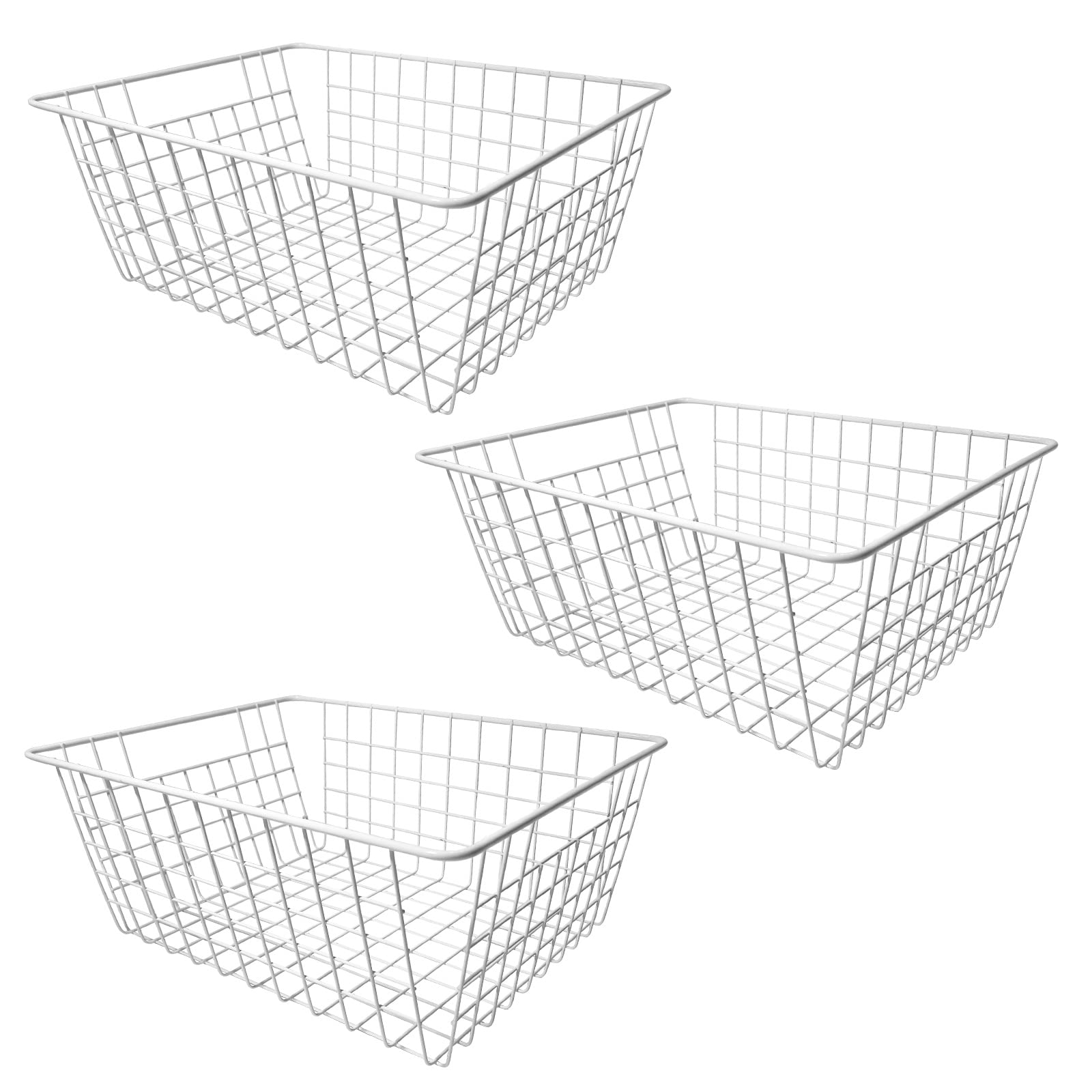 Amazon.com - 11" Freezer Storage Basket, Large Storage Bins for Pantry ...