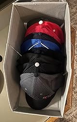 Amazon.com: AOODA 2 Pcs Stackable Hat Storage for Baseball Caps, Holds ...