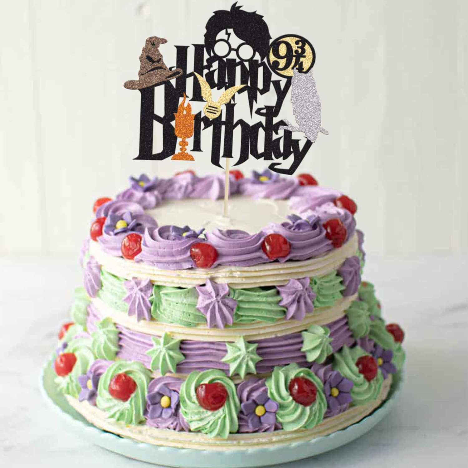 Wizard Happy Birthday Cake Topper Magical School Wizard Cake Decoration ...