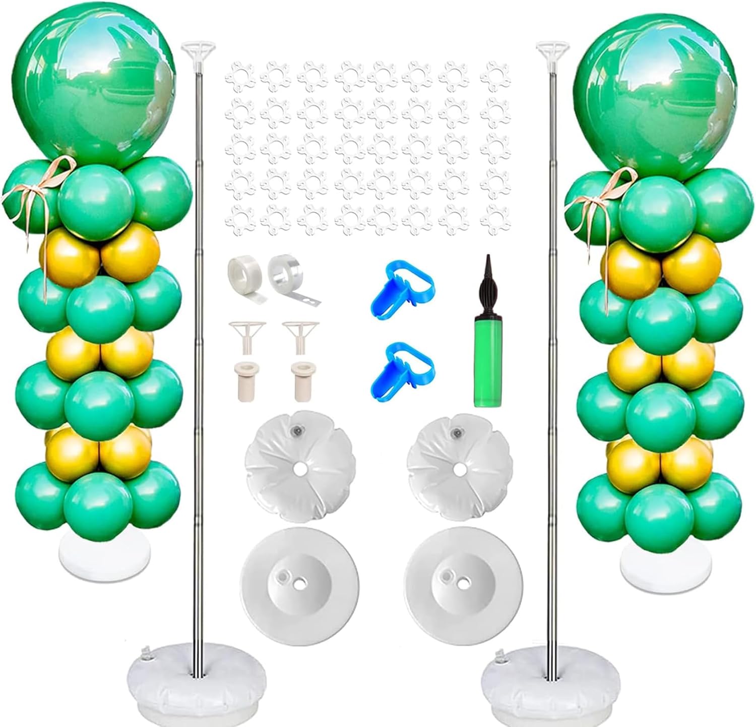 Amazon.com: Kaucytue Balloon Column Stand Kit Set of 2, Adjustable 7 ...