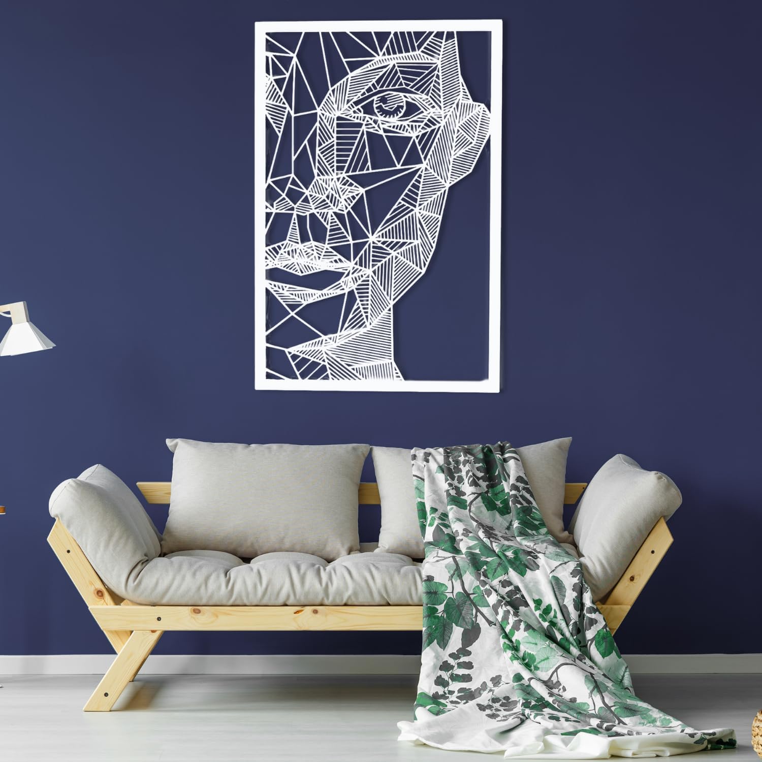 Amazon.com: Fayholy Abstract Wall Art Metal, Metal Line Art Wall Decor ...