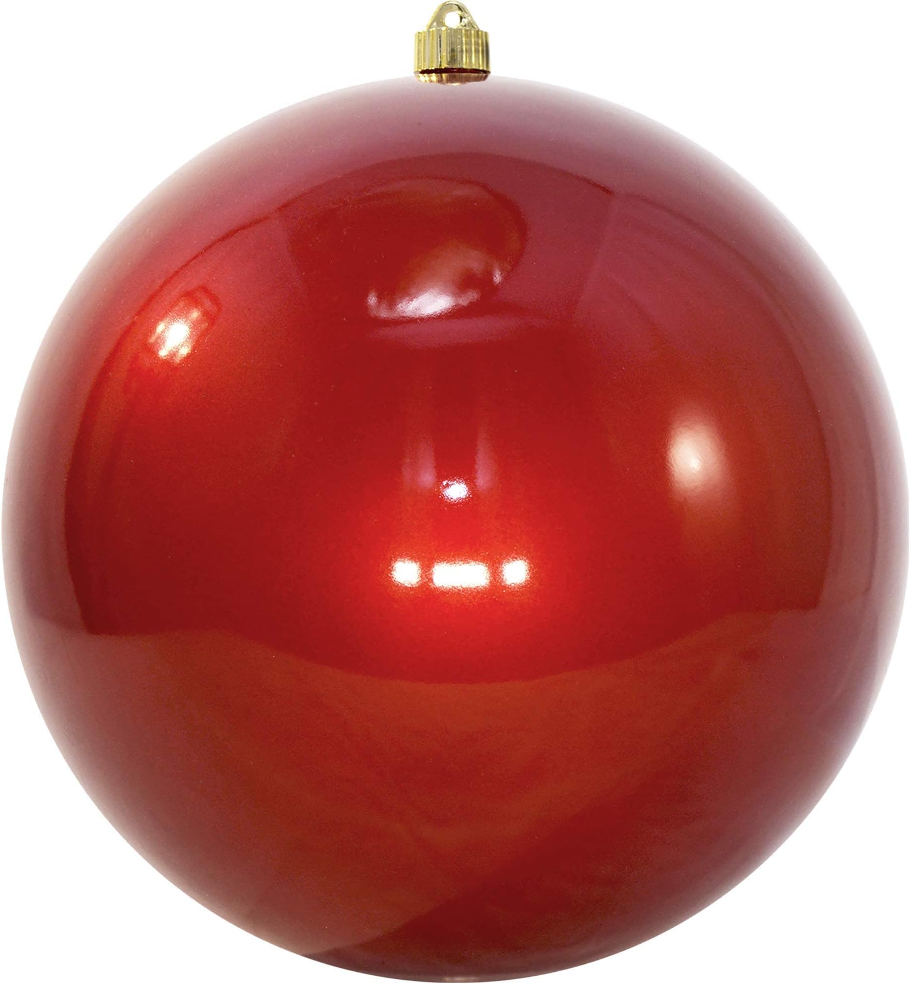 Amazon.com: Red Shatterproof Matte Commercial Christmas Ball Ornament 8 ...