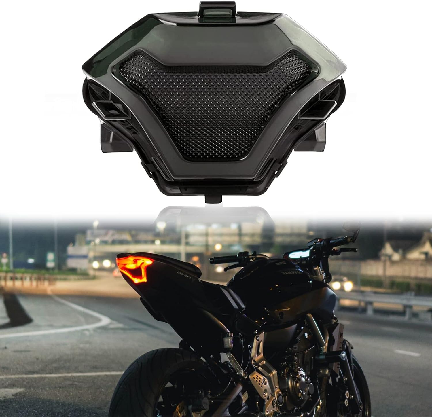 Amazon.com: JMTBNO Motorcycle Brake Light Tail Lamp with LED Turn ...