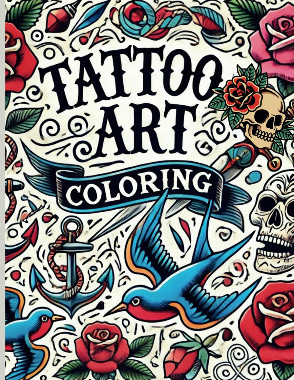 Amazon.com: Tattoo Art Coloring: Coloring for adults with ramdon tattoo patterns (Serenity in ...
