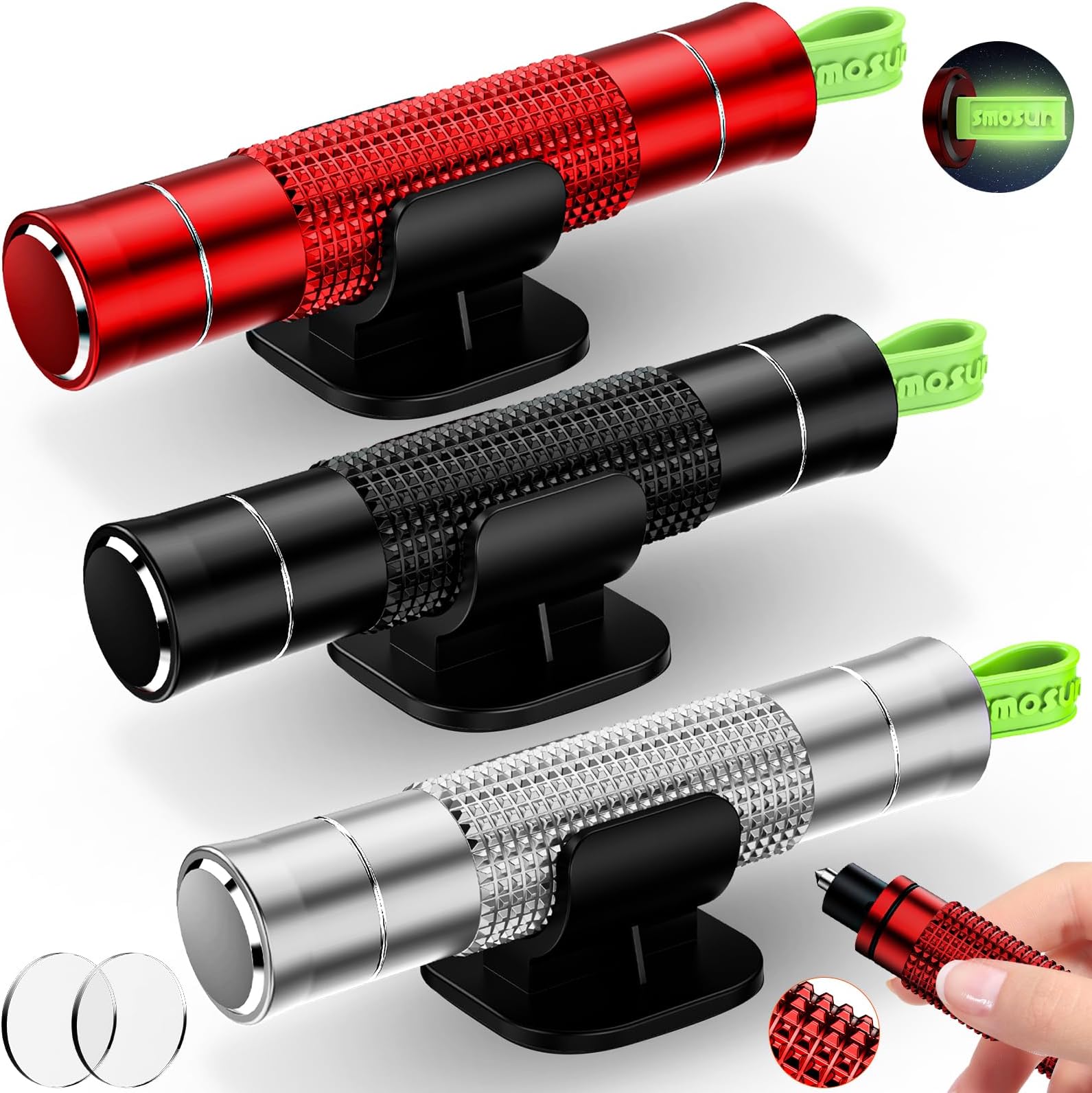 Amazon.com: Breeker Glass Breaker - 4 Pack Safe Hammer Car Window ...