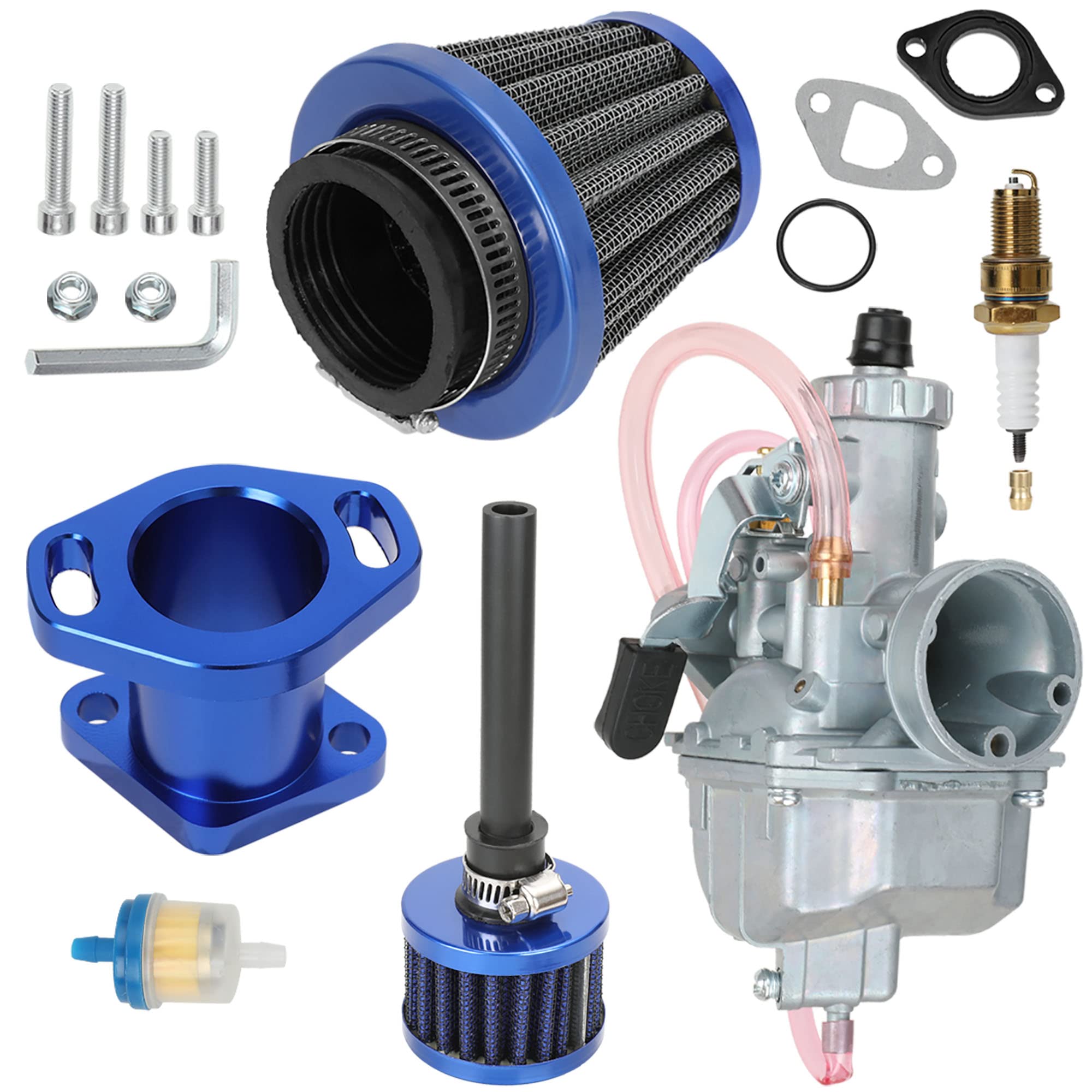 Buy GREHUA VM22 Carburetor Carb Intake Manifold Air Filter with Mini ...