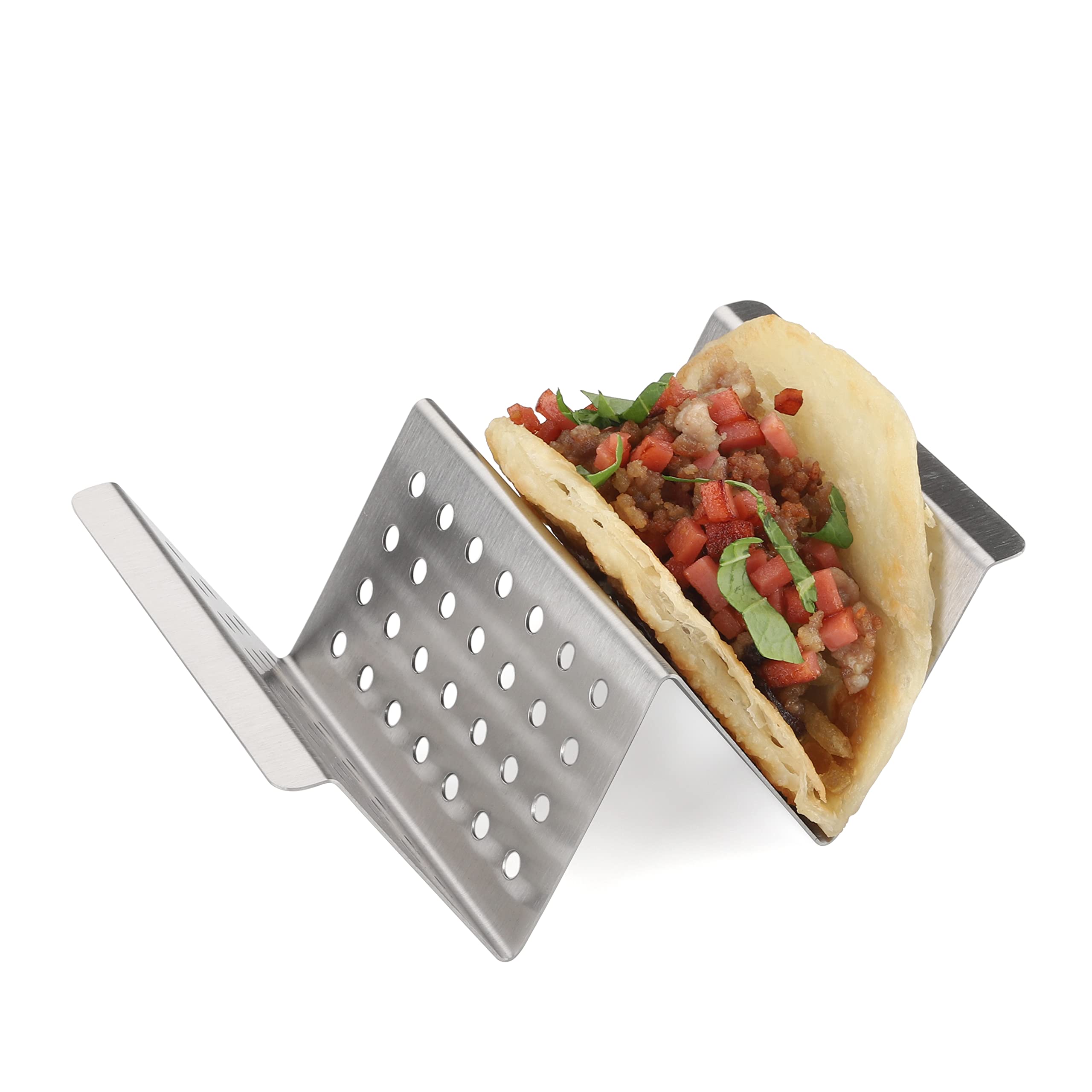 Snapklik.com : YellRin Stainless Steel Taco Holder Stands Set Of 6 ...