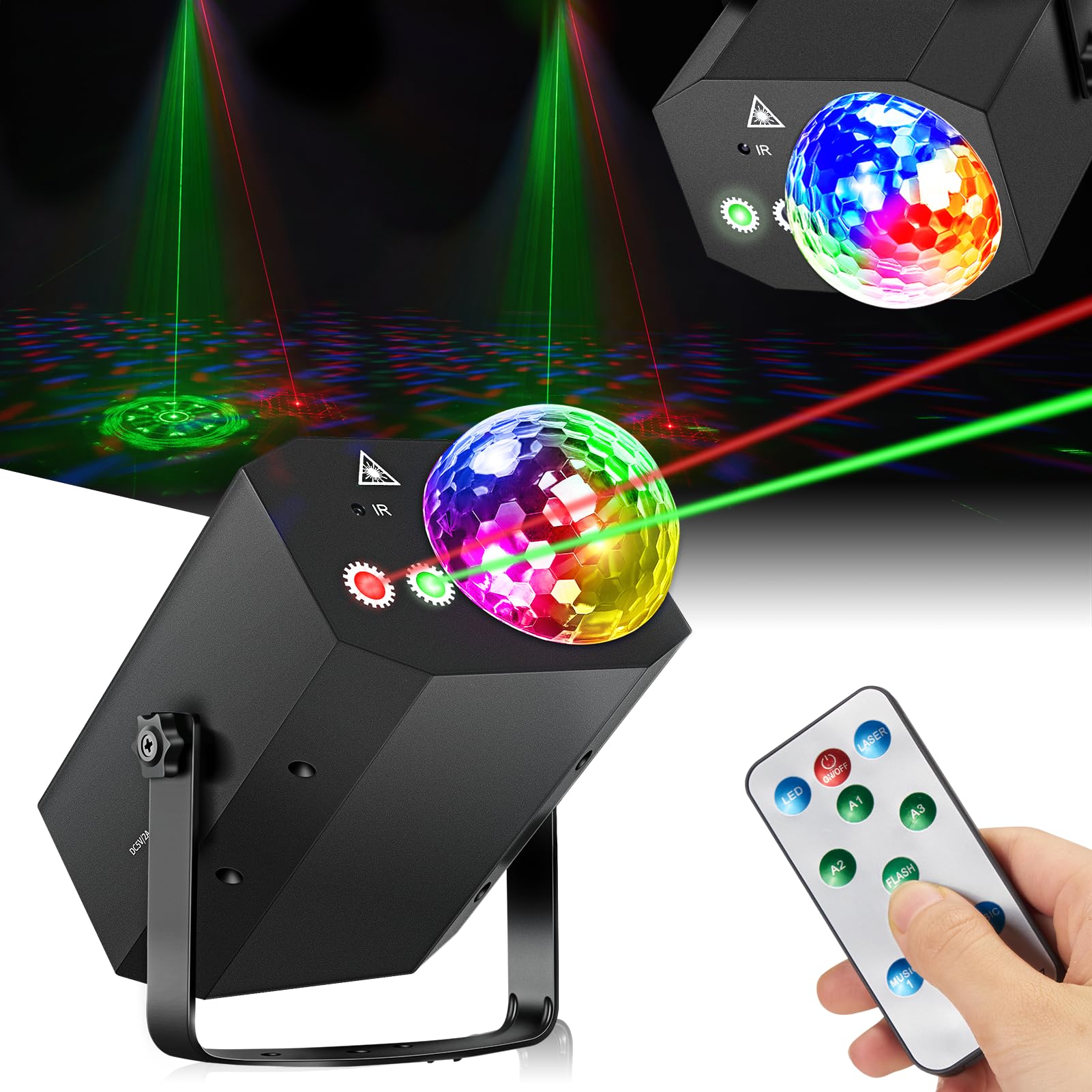 Amazon.com: EYTSE Party Lights DJ Disco Ball Light, Laser DJ Light ...