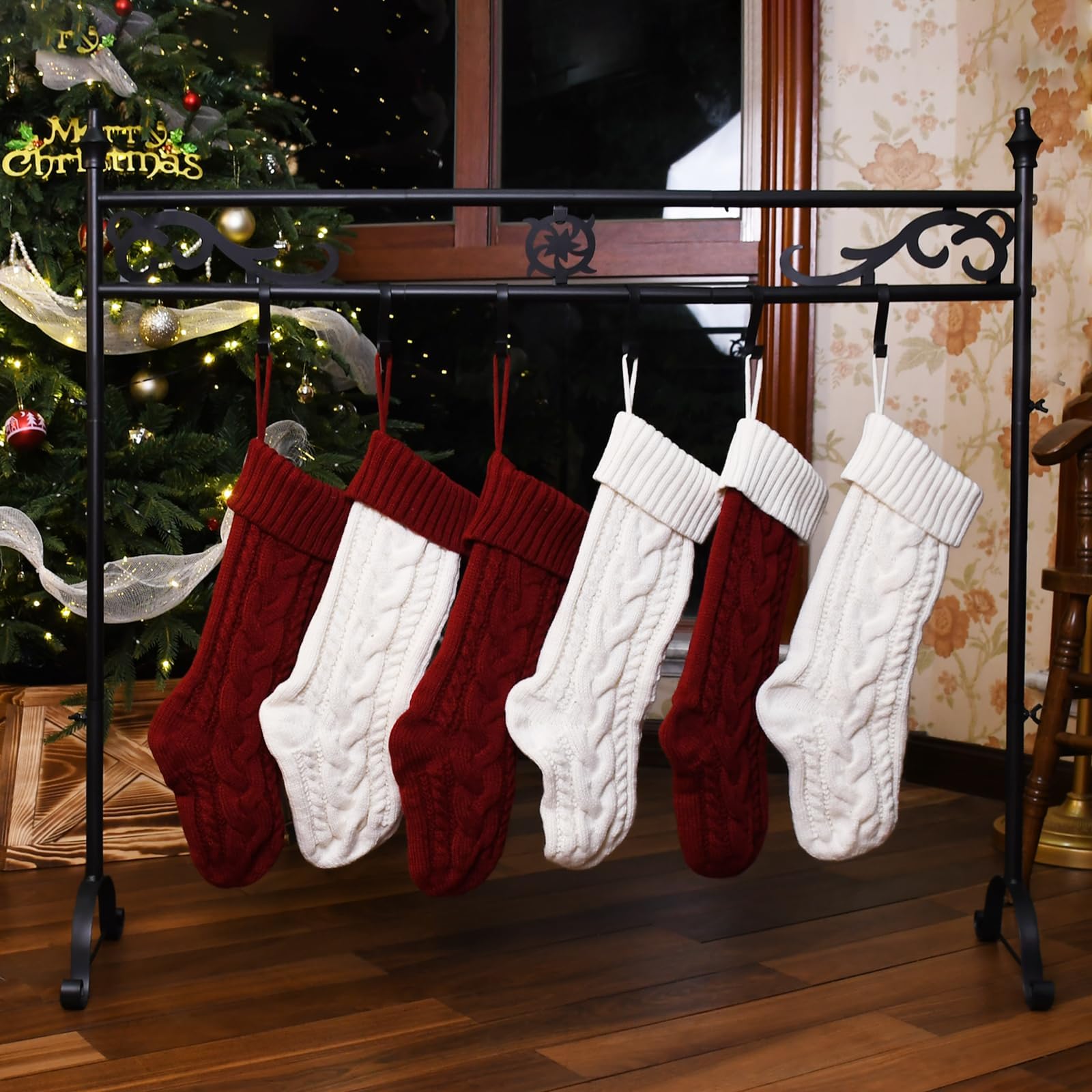 Amazon.com: The Lakeside Collection Freestanding Christmas Stocking ...