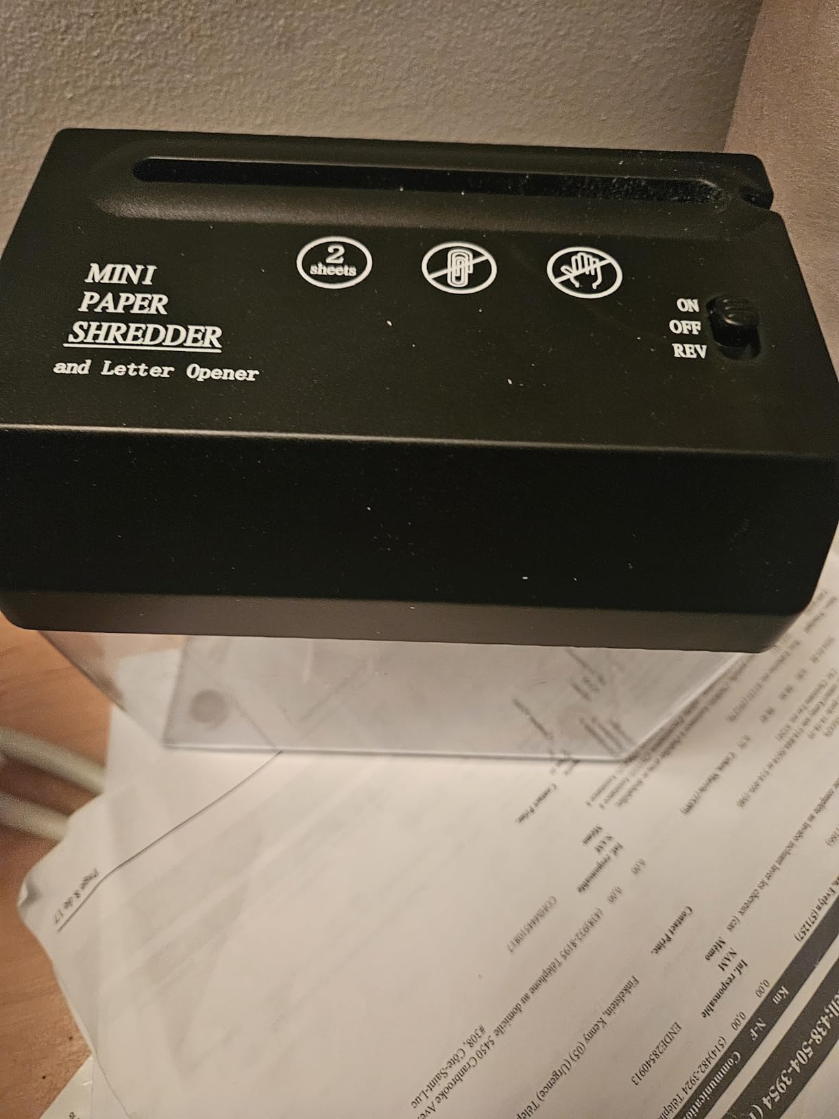 Mini Paper Shredder,Small USB A6 Electric Paper Shredder, Portable ...