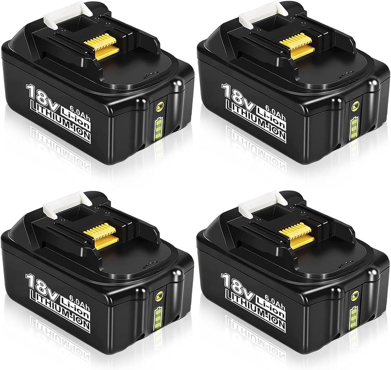 Amazon.com: WORTHMAH 4 Pack for Makita 18V Battery 5.0Ah, Replacement ...
