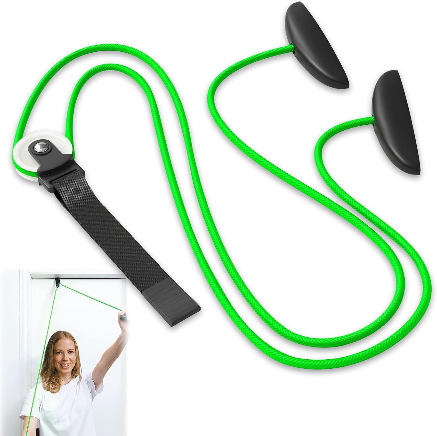 Shoulder Pulley Over the Door for Physical Therapy at Home, Exercise ...