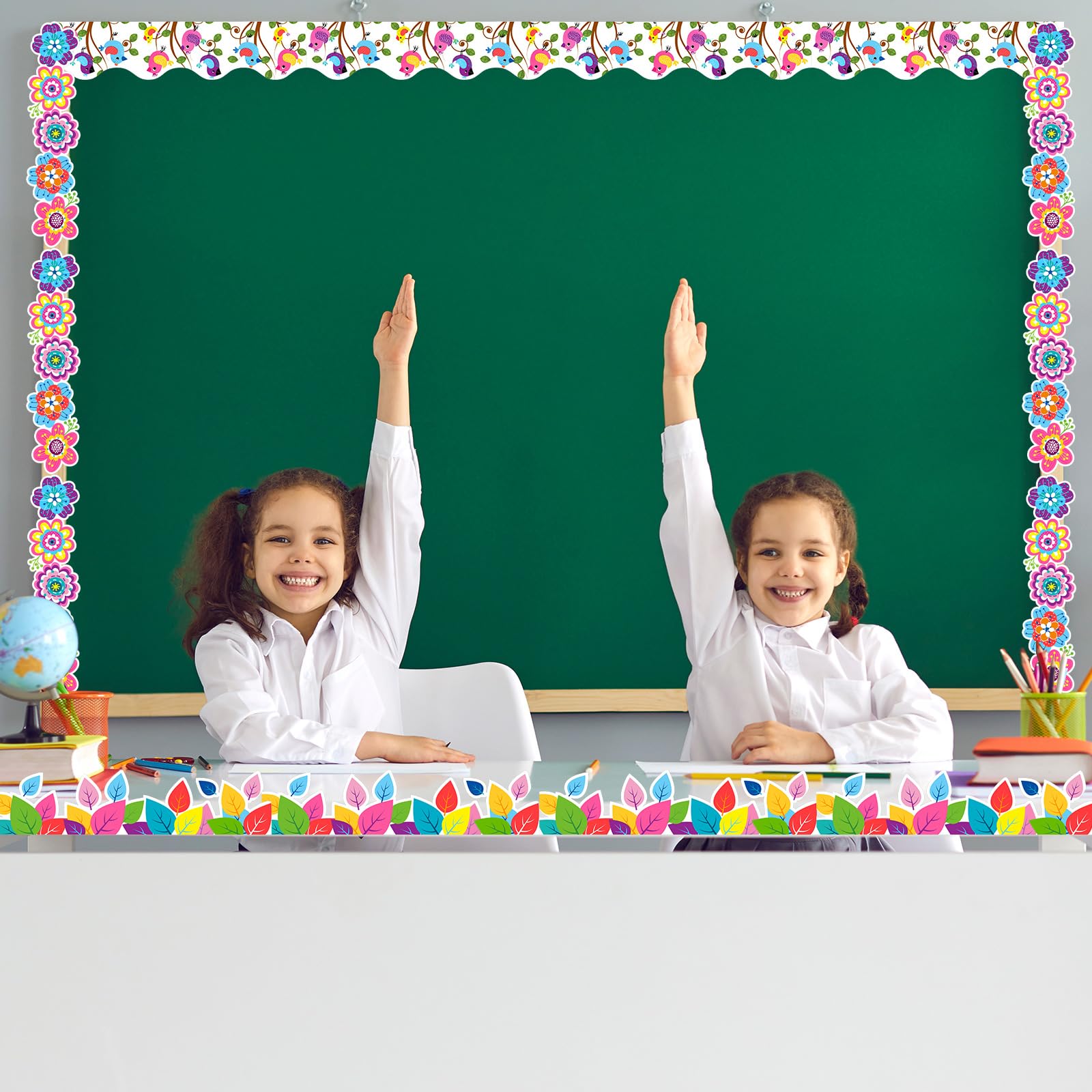 Snapklik.com : 12 Pcs Spring Bulletin Board Borders Magnetic Flower ...