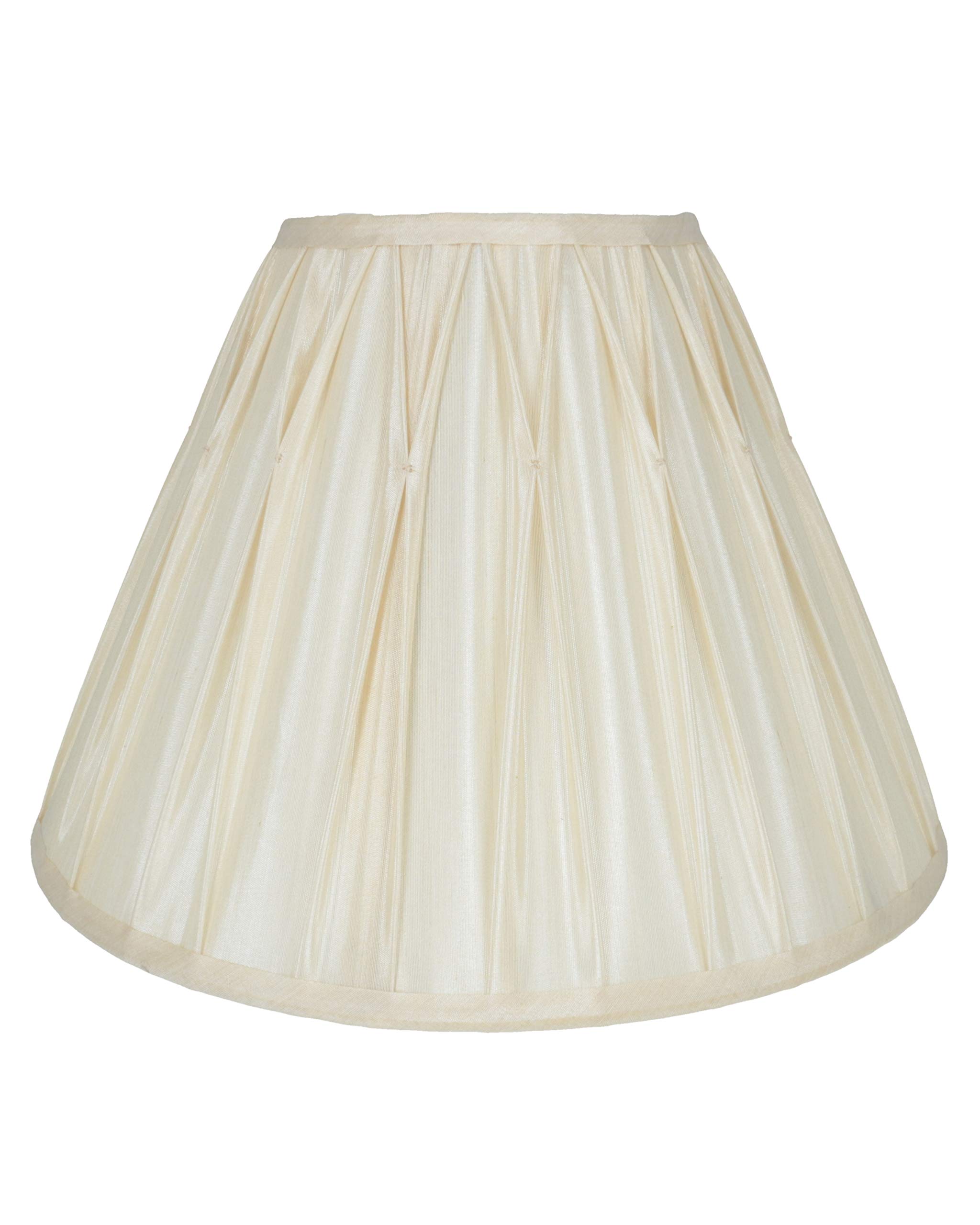 Urbanest Designer Pinch Pleat Faux Silk Softback Empire Lamp Shade, 6 ...