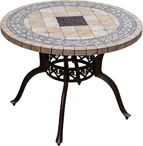 Amazon.com: FAPOLITE Outdoor Table Round Square Patio Table with ...