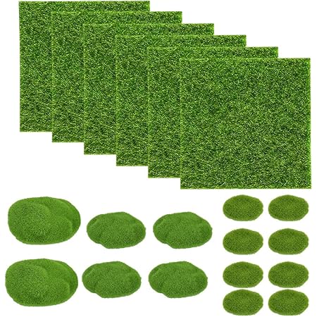 Herbe De Mousse Miniature 8 Pcs Gazon Artificiel De Jardin Gazon ...